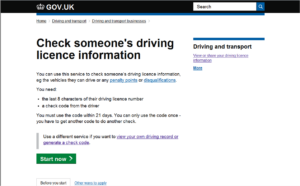 View Driving Licence – DVLA digital services